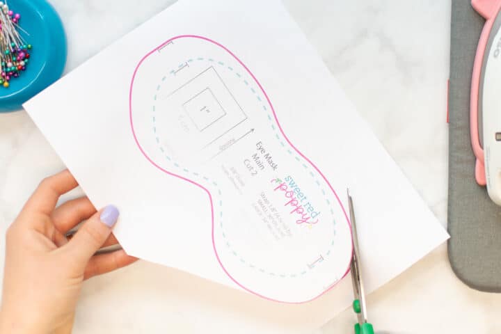 How to Sew a Sleep Eye Mask - Sweet Red Poppy