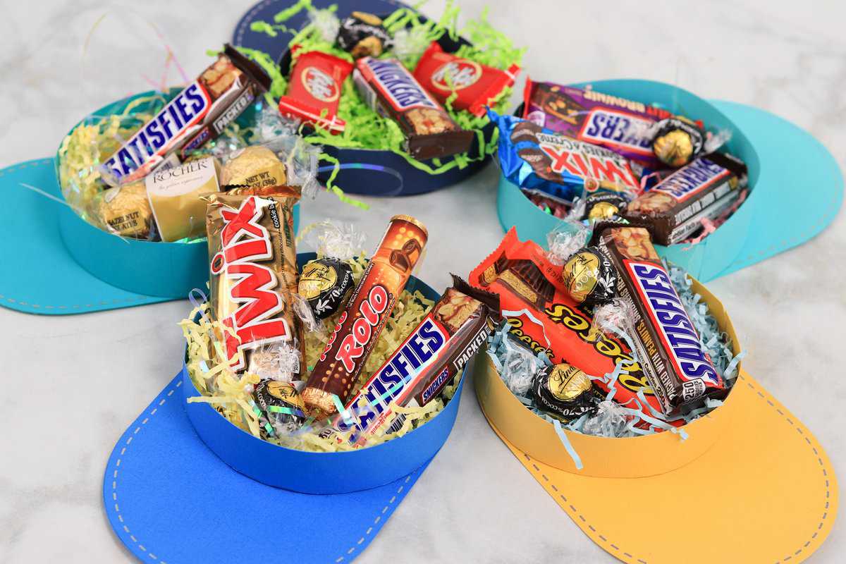 Baseball Hat 3D Gift Box Template - Sweet Red Poppy