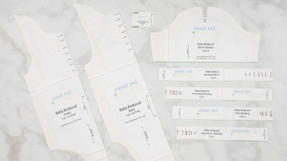 How to Sew a Baby Bodysuit - Free Pattern - Sweet Red Poppy