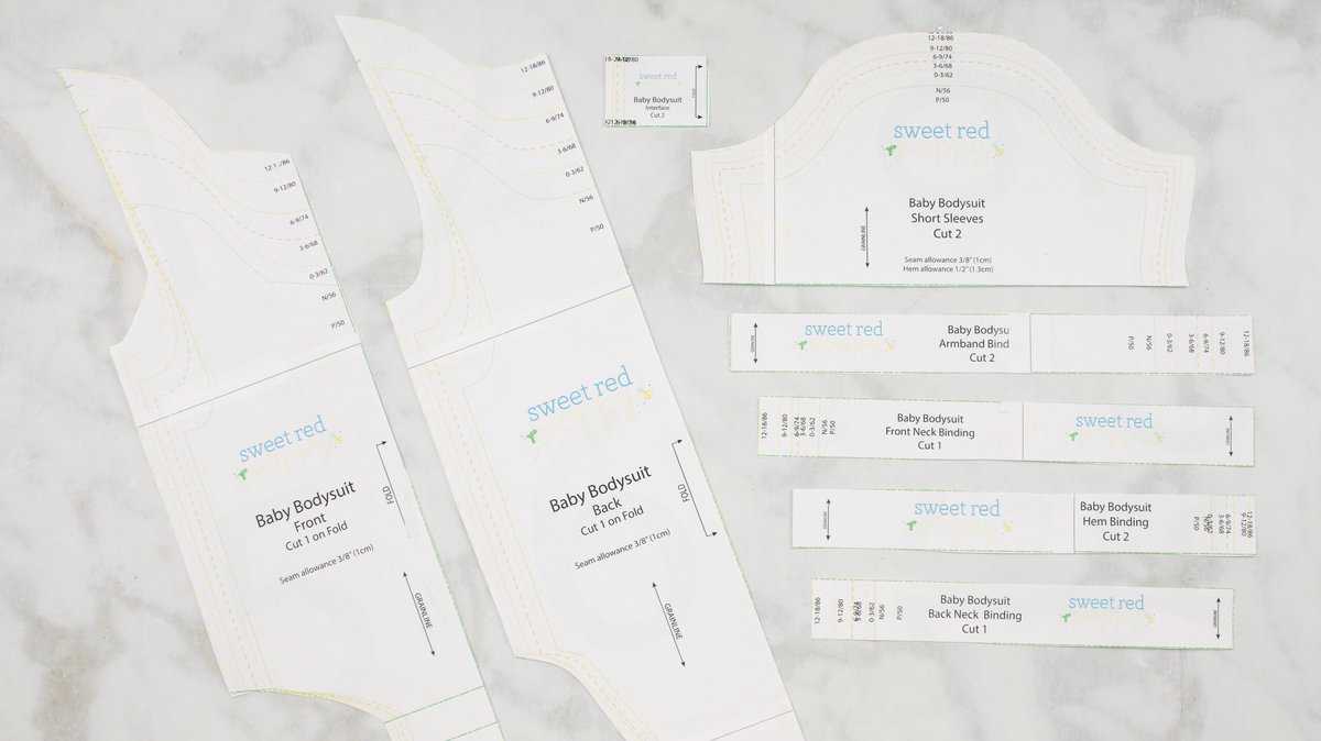 How to Sew a Baby Bodysuit - Free Pattern - Sweet Red Poppy