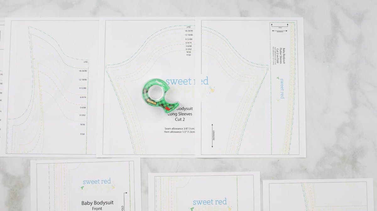 How to Sew a Baby Bodysuit - Free Pattern - Sweet Red Poppy