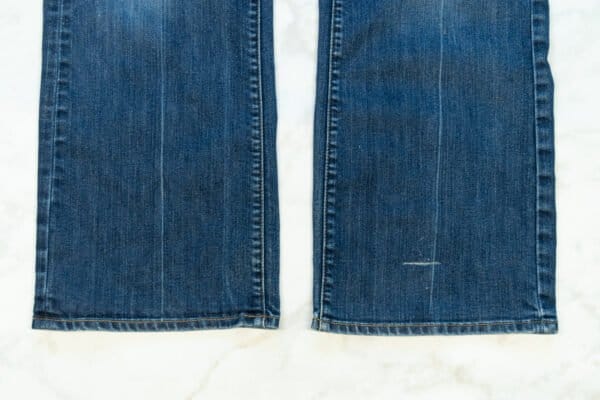 How to Hem Jeans with the Original Hem - Sweet Red Poppy
