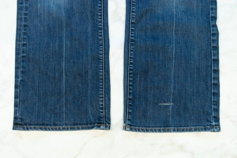 How to Hem Jeans with the Original Hem - Sweet Red Poppy