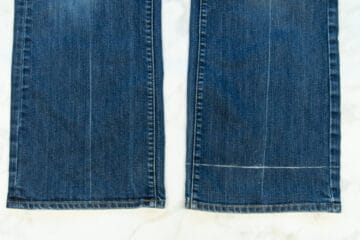 How to Hem Jeans with the Original Hem - Sweet Red Poppy