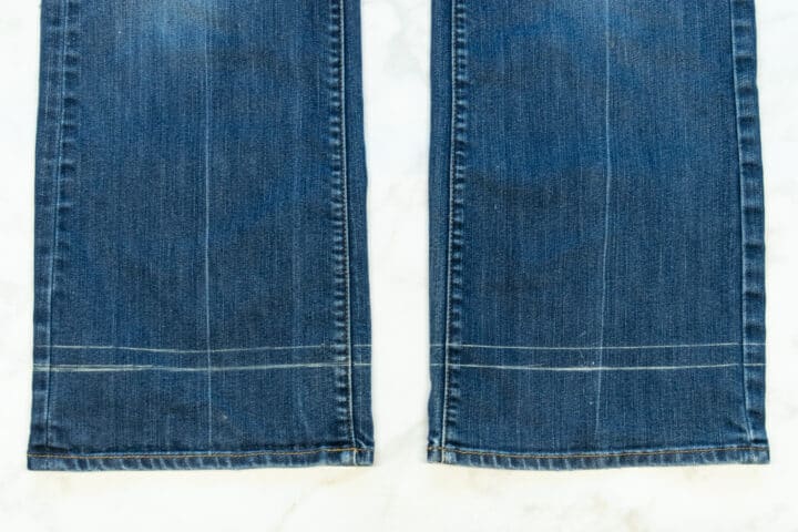 How to Hem Jeans with the Original Hem - Sweet Red Poppy