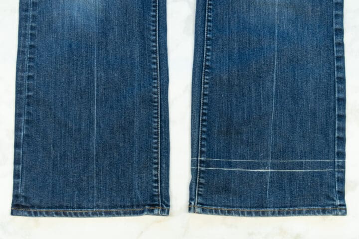How to Hem Jeans with the Original Hem - Sweet Red Poppy
