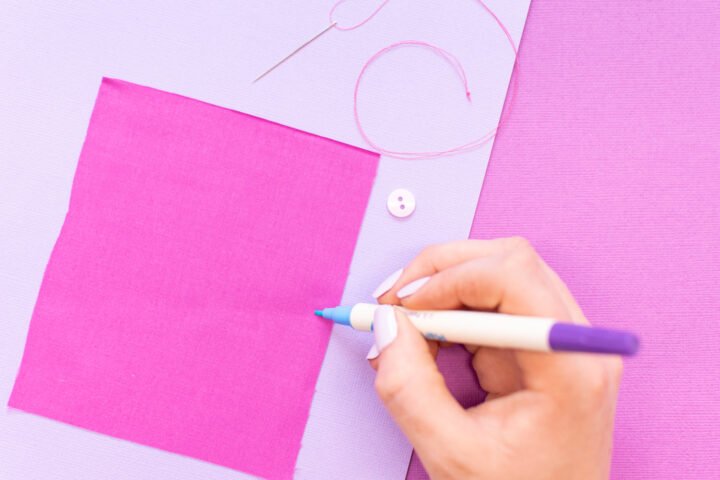 How to Sew a Button - Sweet Red Poppy