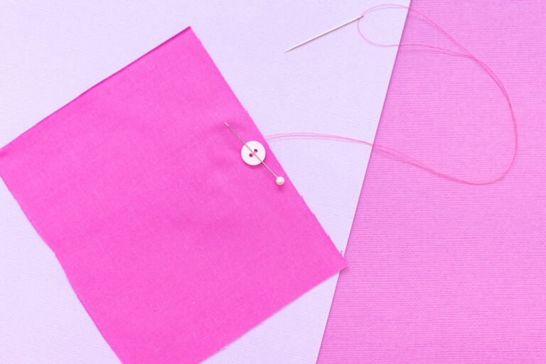 How to Sew a Button - Sweet Red Poppy