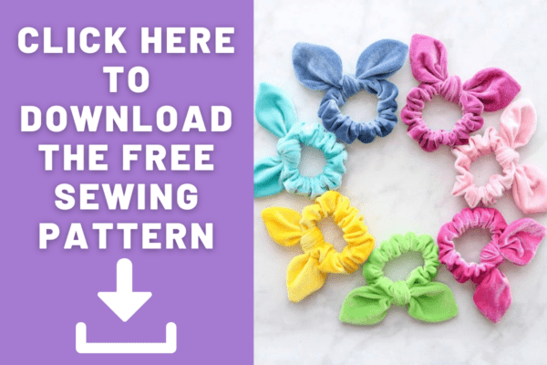 DIY How to Make A Scrunchie | Free Sewing Pattern - Sweet Red Poppy