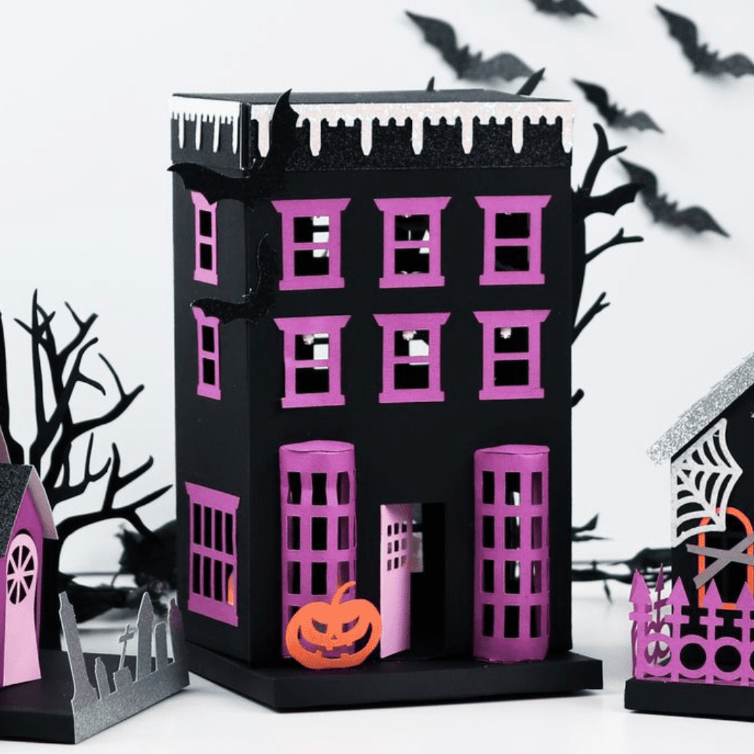 Spooky Halloween Building - Sweet Red Poppy