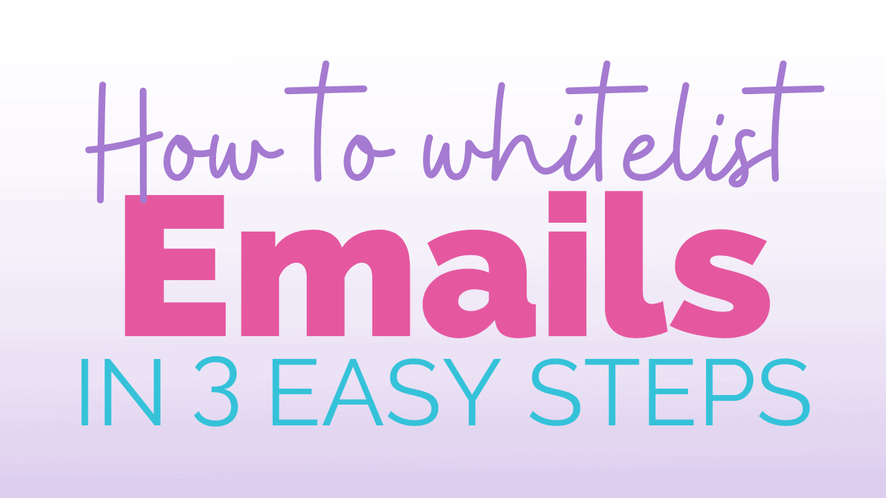 How to Whitelist Emails - Sweet Red Poppy