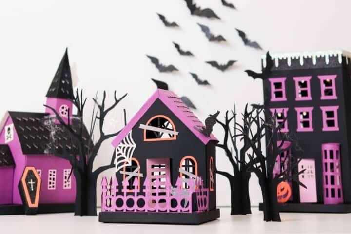 Spooky Halloween Paper House - Sweet Red Poppy