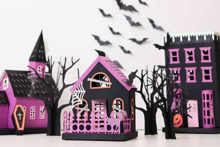 Spooky Halloween Paper House - Sweet Red Poppy