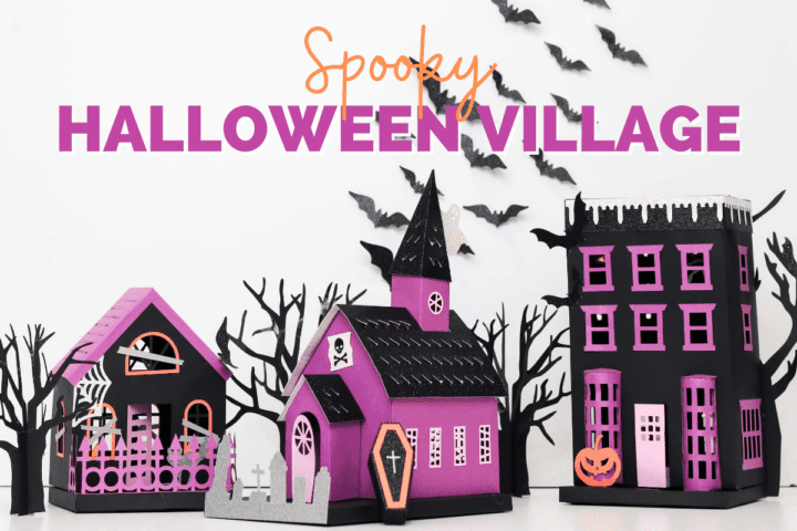 Spooky Halloween Paper House - Sweet Red Poppy