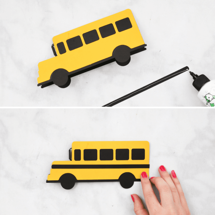 Back-To-School Paper Bus Gift Card Holder - Sweet Red Poppy