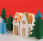 Paper Christmas House - Sweet Red Poppy