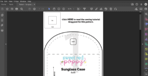 DIY Glasses Case | Free Sewing Pattern - Sweet Red Poppy