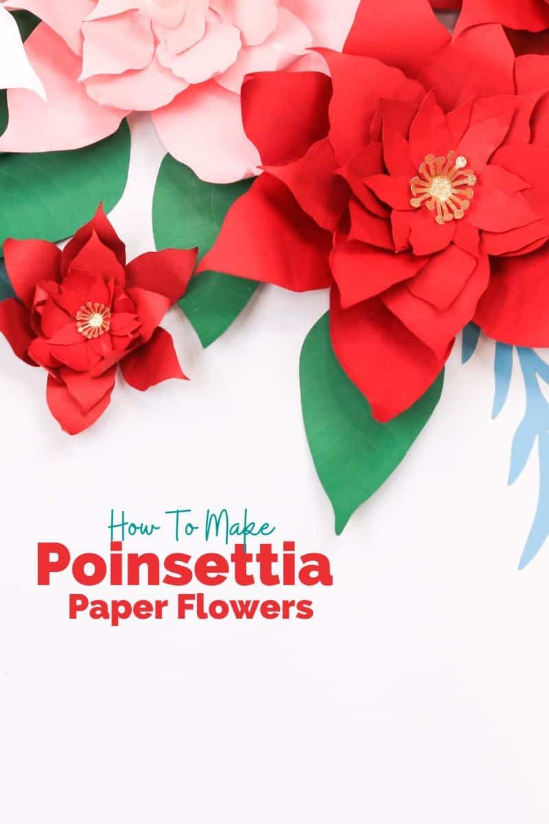 Poinsettia Paper Flower - Sweet Red Poppy