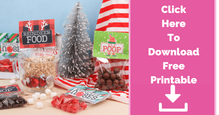 Christmas Treat Printable Bag Topper - Sweet Red Poppy