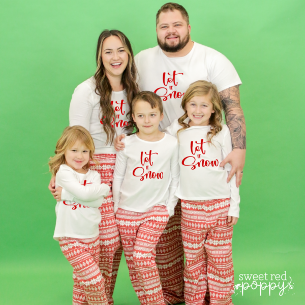 Christmas Pajamas Personalized with Hand Lettered Christmas SVG Cut ...