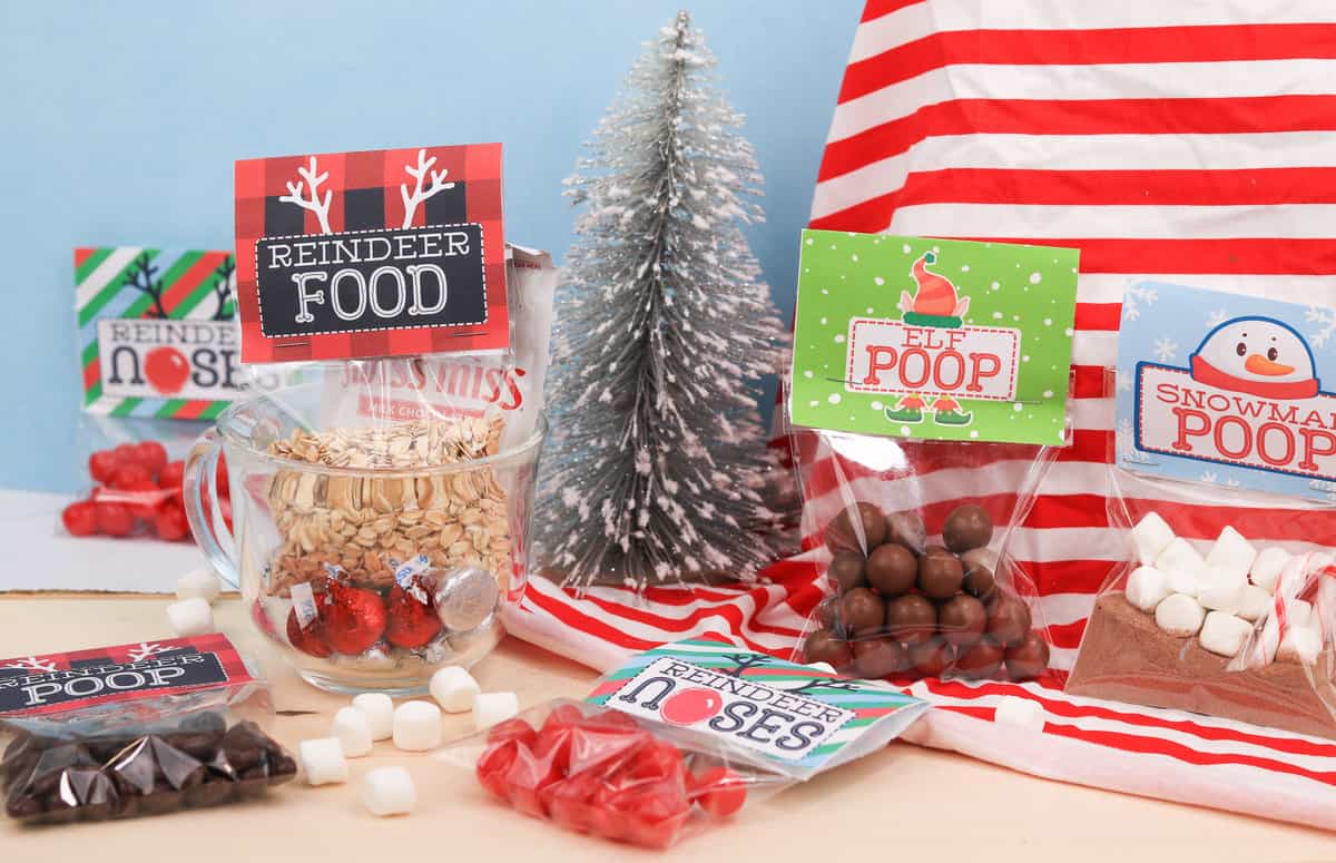 Christmas Treat Printable Bag Topper - Sweet Red Poppy