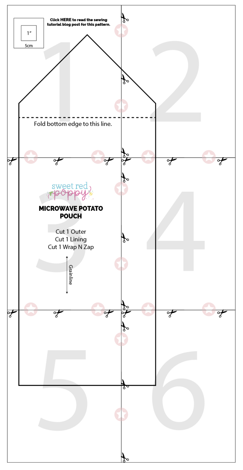 Microwave Potato Bag Pattern | Make Perfect "Baked" Potatoes - Sweet ...