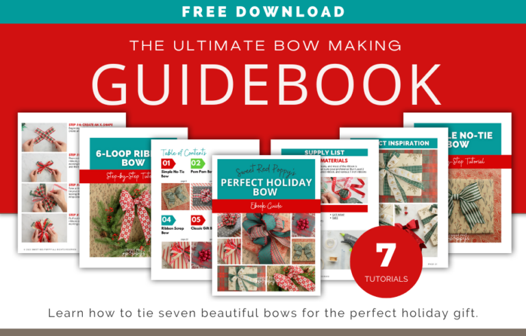 How to Tie a Perfect Bow with Ribbon - Seven Ways - Sweet Red Poppy