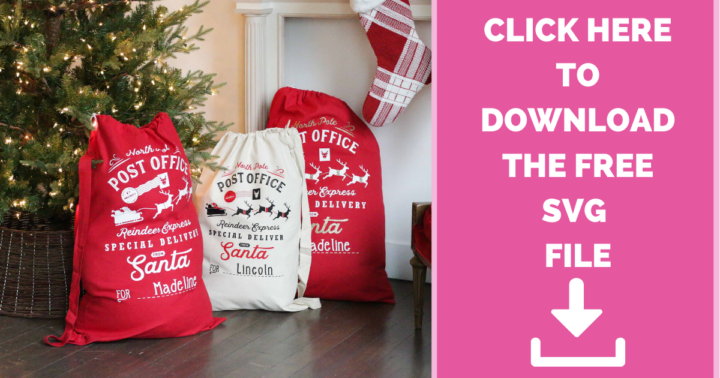 Christmas Santa Sack SVG File - Sweet Red Poppy