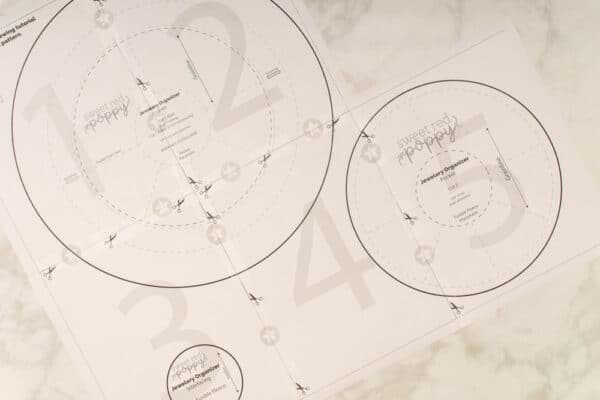 Easy DIY Travel Jewelry Organizer Sewing Pattern - Sweet Red Poppy