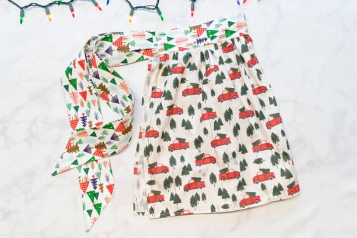 Free Apron Pattern | How to Sew a Half Apron - Sweet Red Poppy