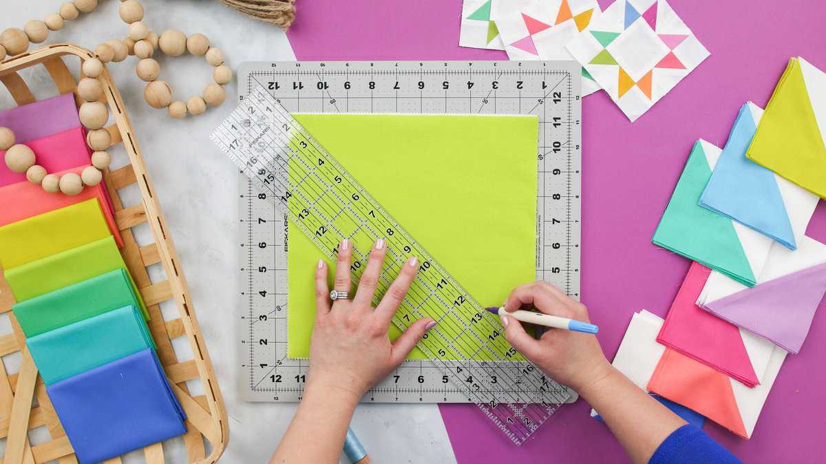 How to Sew a Half Square Triangle - Eight at a Time - Sweet Red Poppy