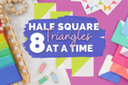 How to Sew a Half Square Triangle - Eight at a Time - Sweet Red Poppy