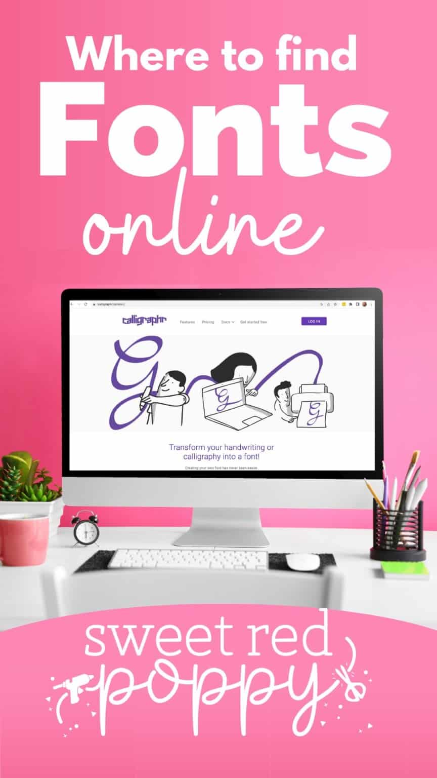 Where to Find Fonts Online - Sweet Red Poppy