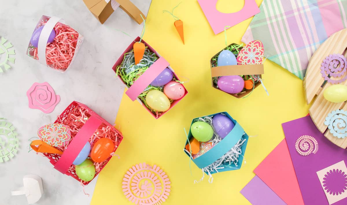 3D Easter Basket SVG Cut Files - Sweet Red Poppy