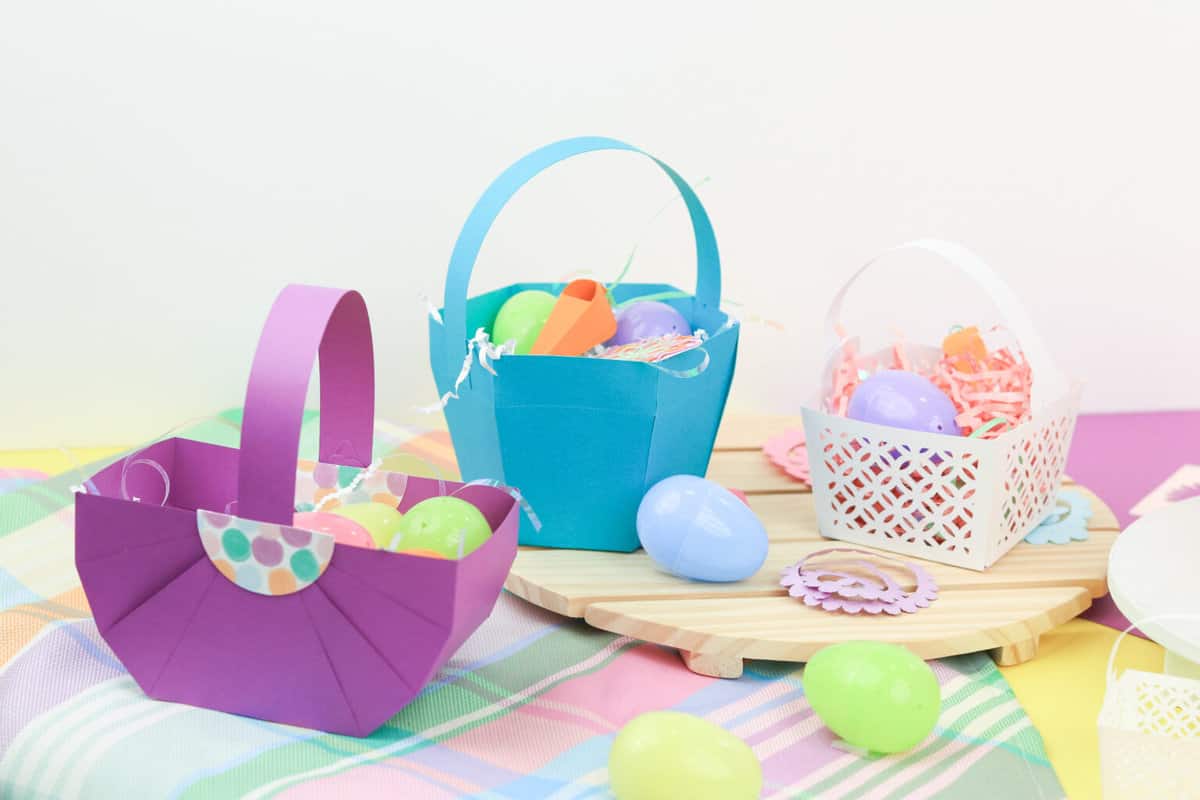 3D Easter Basket SVG Cut Files - Sweet Red Poppy