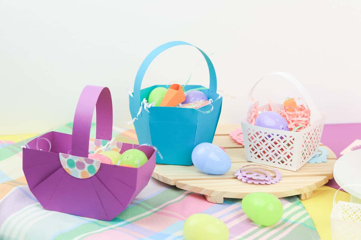 3D Easter Basket SVG Cut Files - Sweet Red Poppy