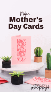 DIY Layered Butterfly and Flower Mother's Day Card Template - Sweet Red ...