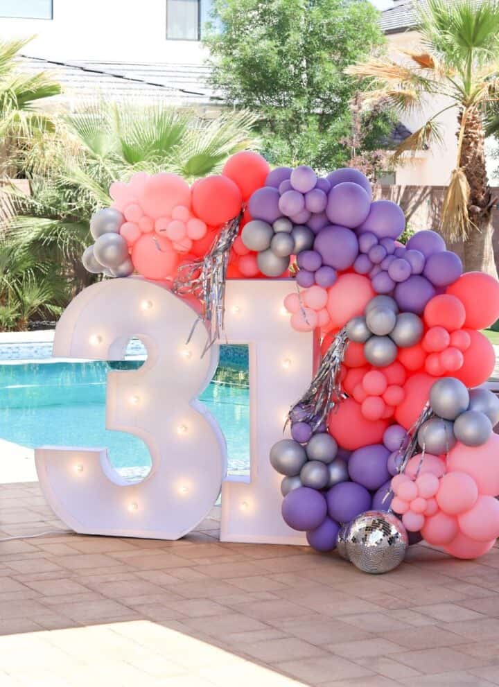 How to Make Giant Marquee Numbers with Foam Boards - Sweet Red Poppy