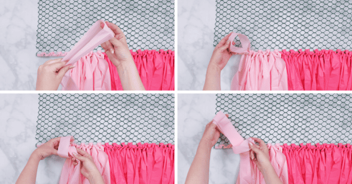 DIY Tablecloth Party Backdrop - Sweet Red Poppy