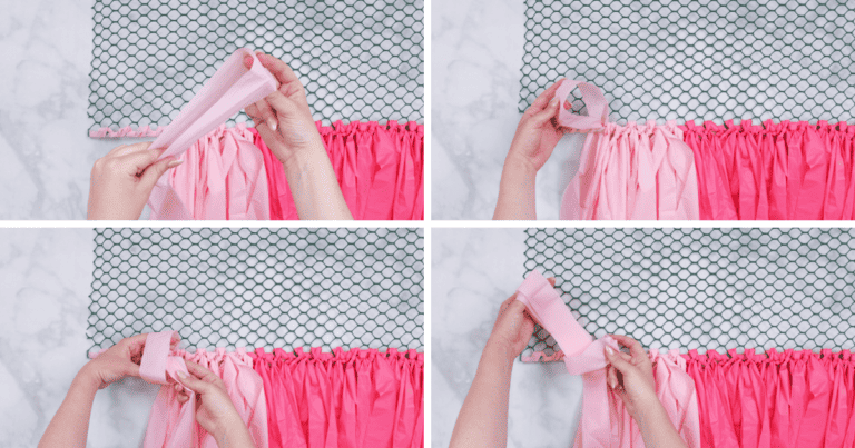 DIY Tablecloth Party Backdrop - Sweet Red Poppy