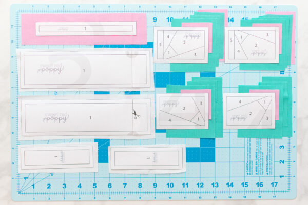 Free Foundation Paper Piecing Quilting Patterns for Christmas - Sweet Red Poppy