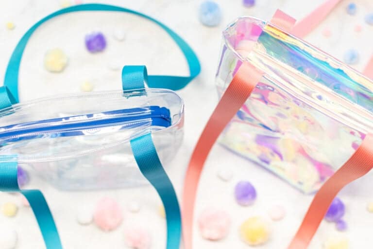 Clear Stadium Bag Sewing Pattern - Sweet Red Poppy