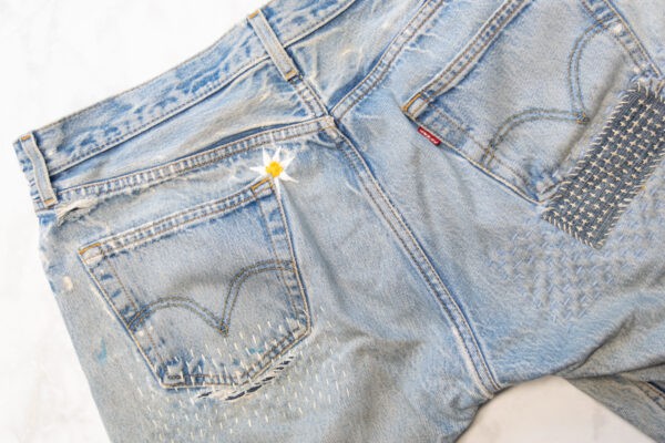 How to Fix a Hole in Pants (3 Ways) - Sweet Red Poppy