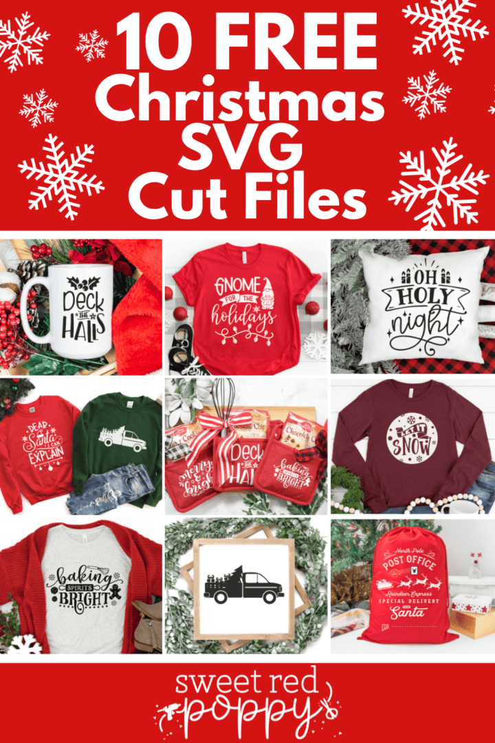 10 Free Christmas SVG Files - Sweet Red Poppy