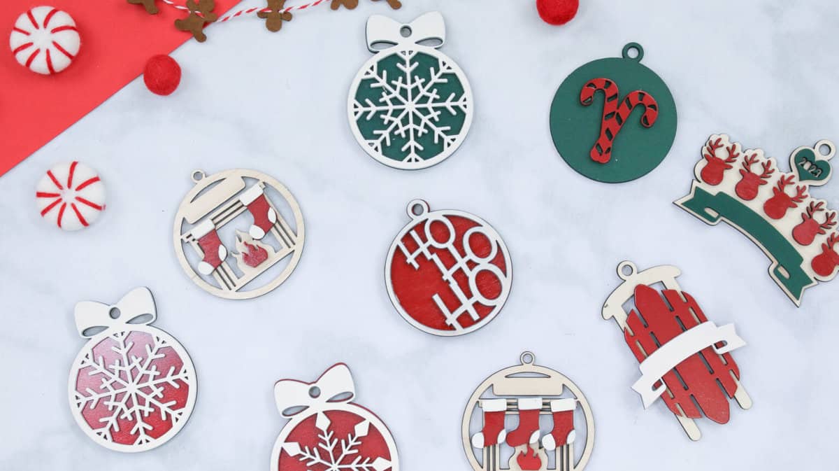 Personalized Family Christmas Ornament SVG Files - Sweet Red Poppy