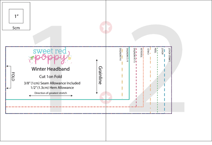 Fleece Ear Warmer Headband Pattern - Sweet Red Poppy