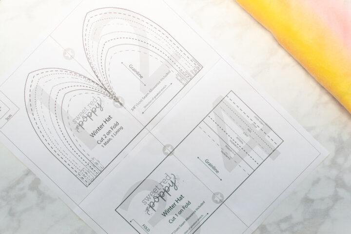 Cozy Fleece Hat Pattern and Sewing Tutorial - Sweet Red Poppy