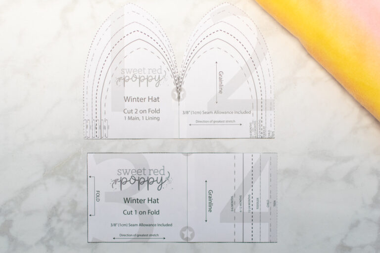 Cozy Fleece Hat Pattern and Sewing Tutorial - Sweet Red Poppy