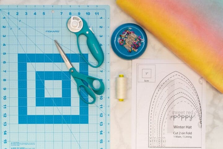 Cozy Fleece Hat Pattern and Sewing Tutorial - Sweet Red Poppy