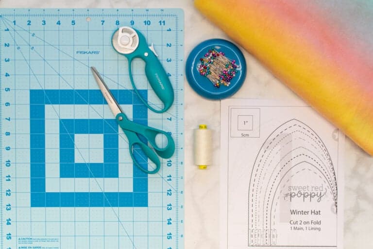 Cozy Fleece Hat Pattern and Sewing Tutorial - Sweet Red Poppy